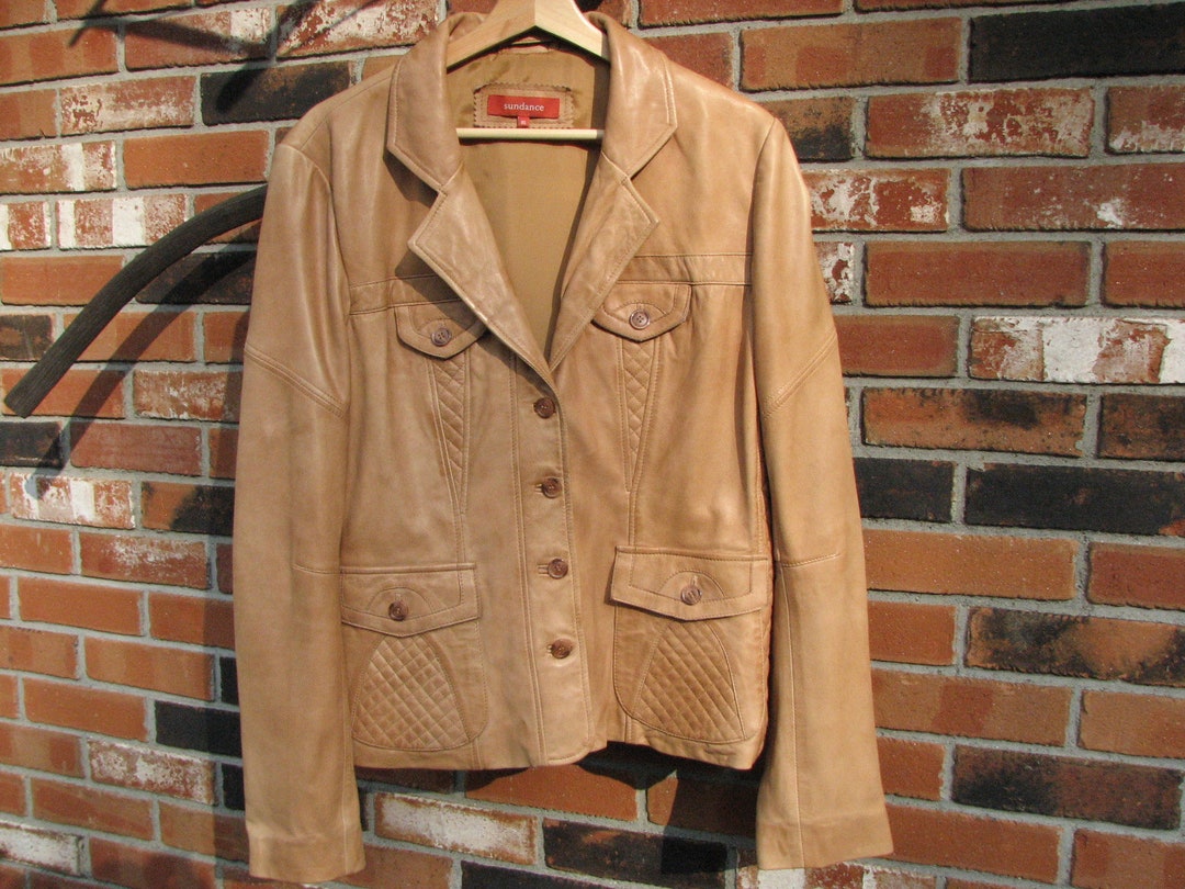 Sundance Leather Jacket - Etsy