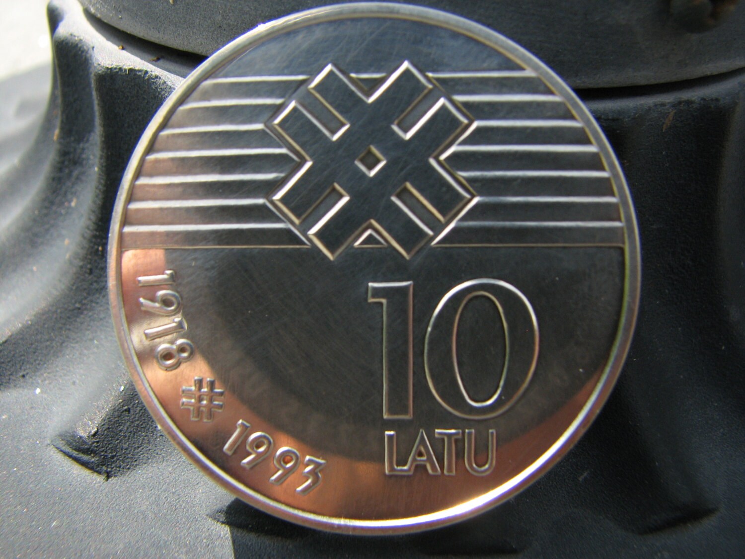 Latvia 10 Lati Silver Proof Coin - 1993 Latvia Proclamation 75 ...