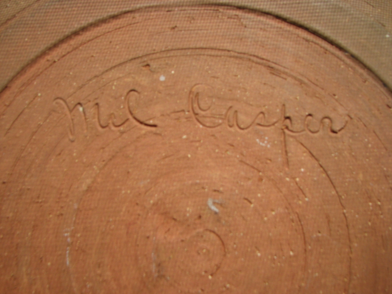 Mel Casper Pottery Highly Collectible Plate Melvin Casper Free Shipping ...