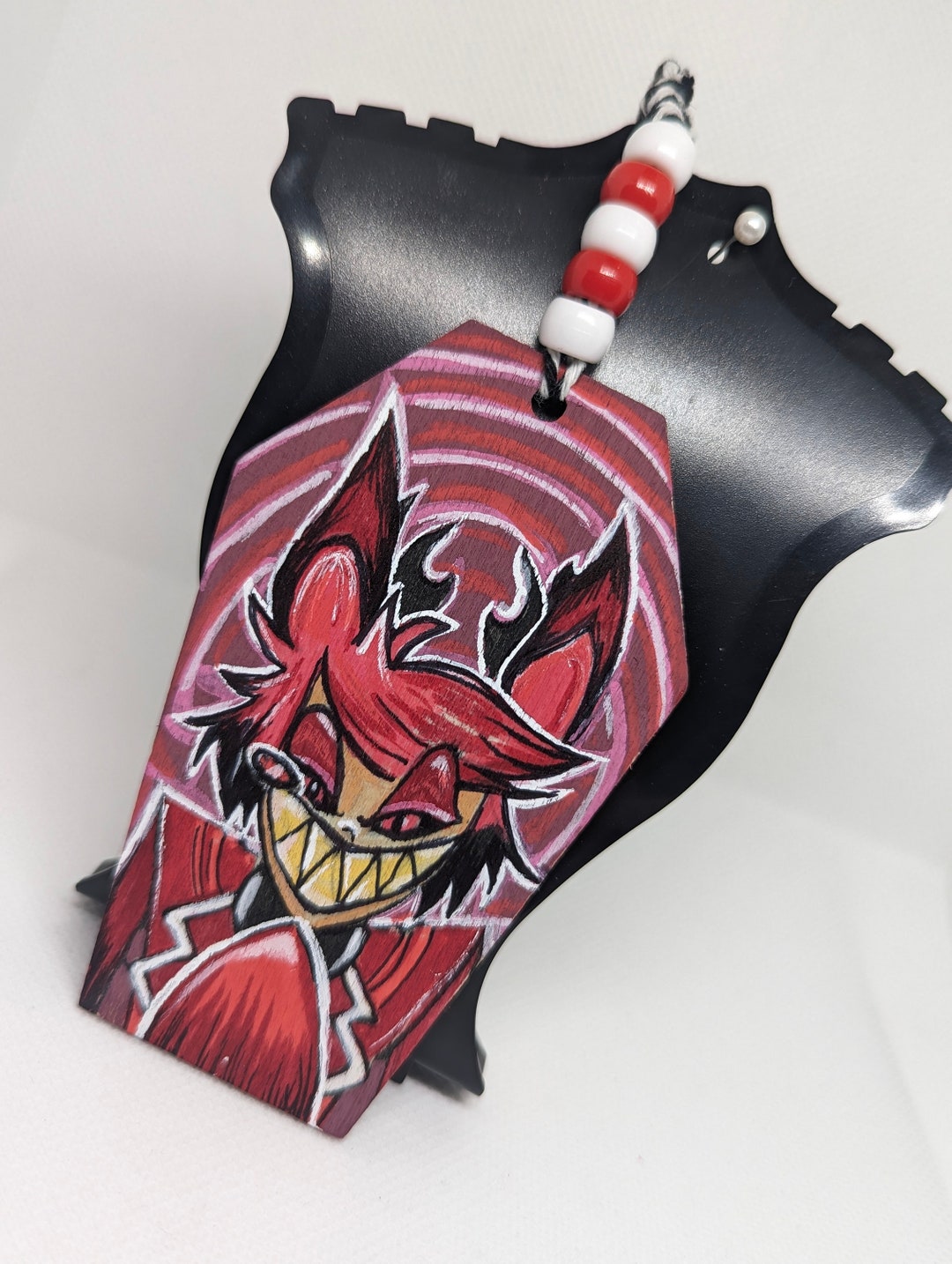 Radio Demon Alastor Hanging Mini Art Coffin Plaque - Etsy