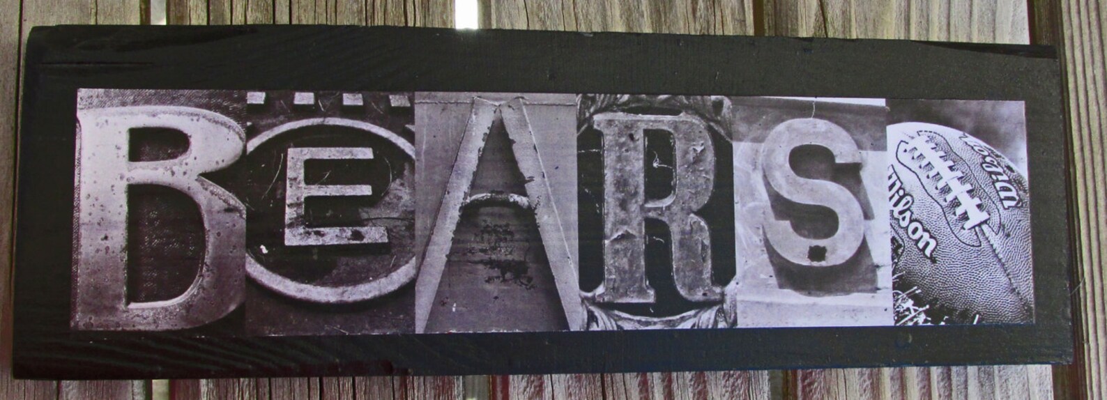 CHICAGO BEARS Football Sign, Bears Letter Sign, Chicago Football Sign ...