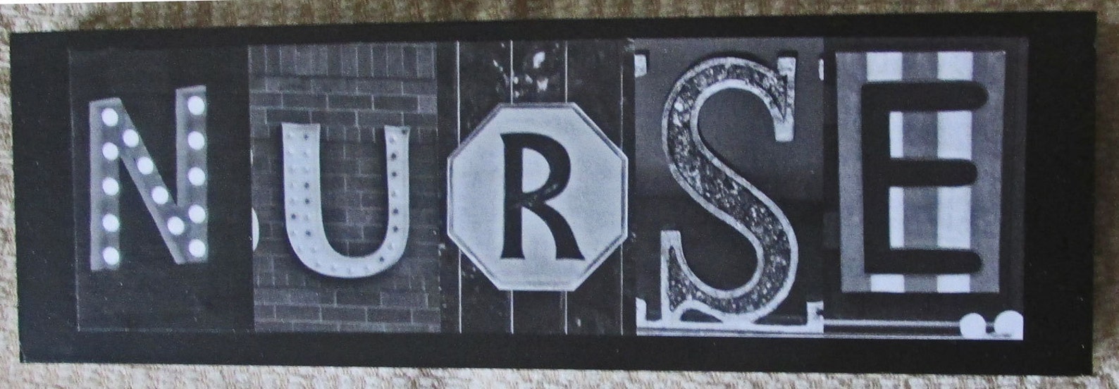 Nurse Sign Nurse Gifts Nurse Decor Wood Sign Alphabet Art - Etsy