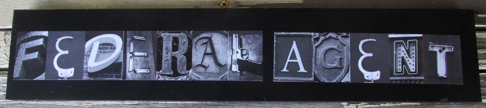 Federal Agent Sign Police Gift Police Sign Art Law - Etsy