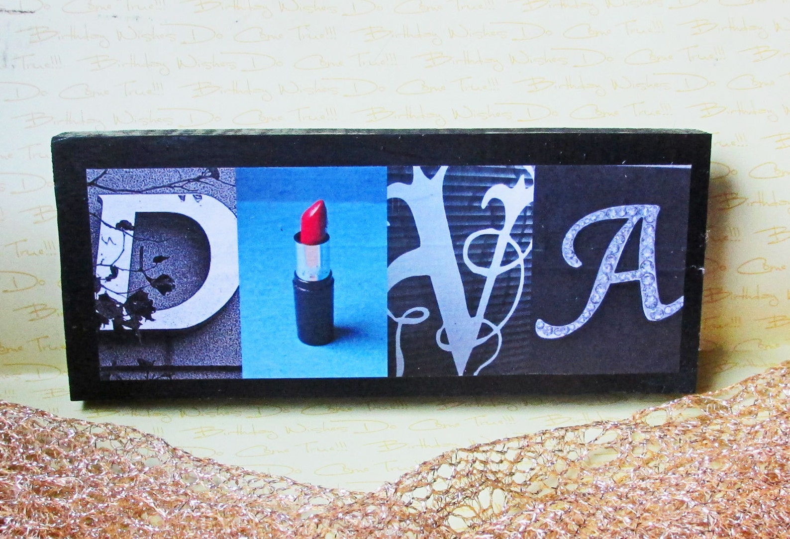 DIVA Art Photo Letter Art on Wood Alphabet Photography Wood | Etsy