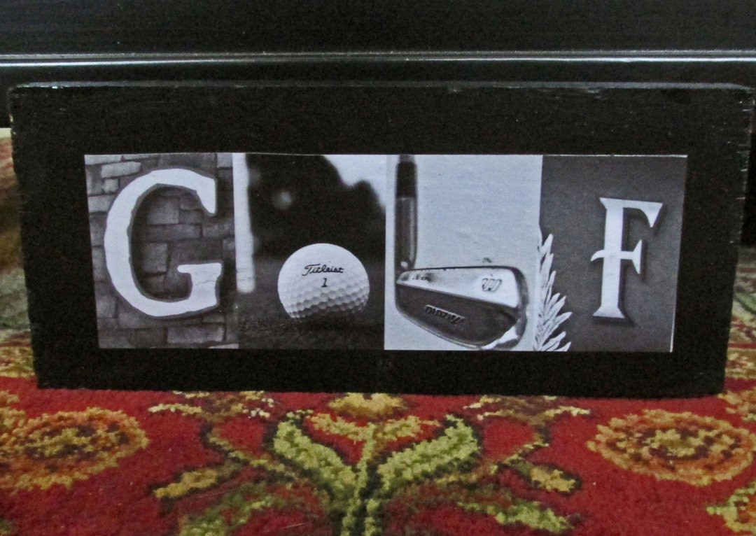 GOLF Sign, Golf Gift, Father's Day Gift, Golf Tournament Gift, Golf ...