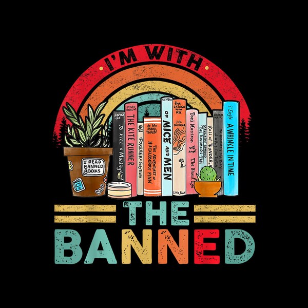 I With the Banned Svg - Etsy