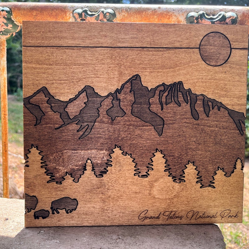 Teton Mountains Svg - Etsy