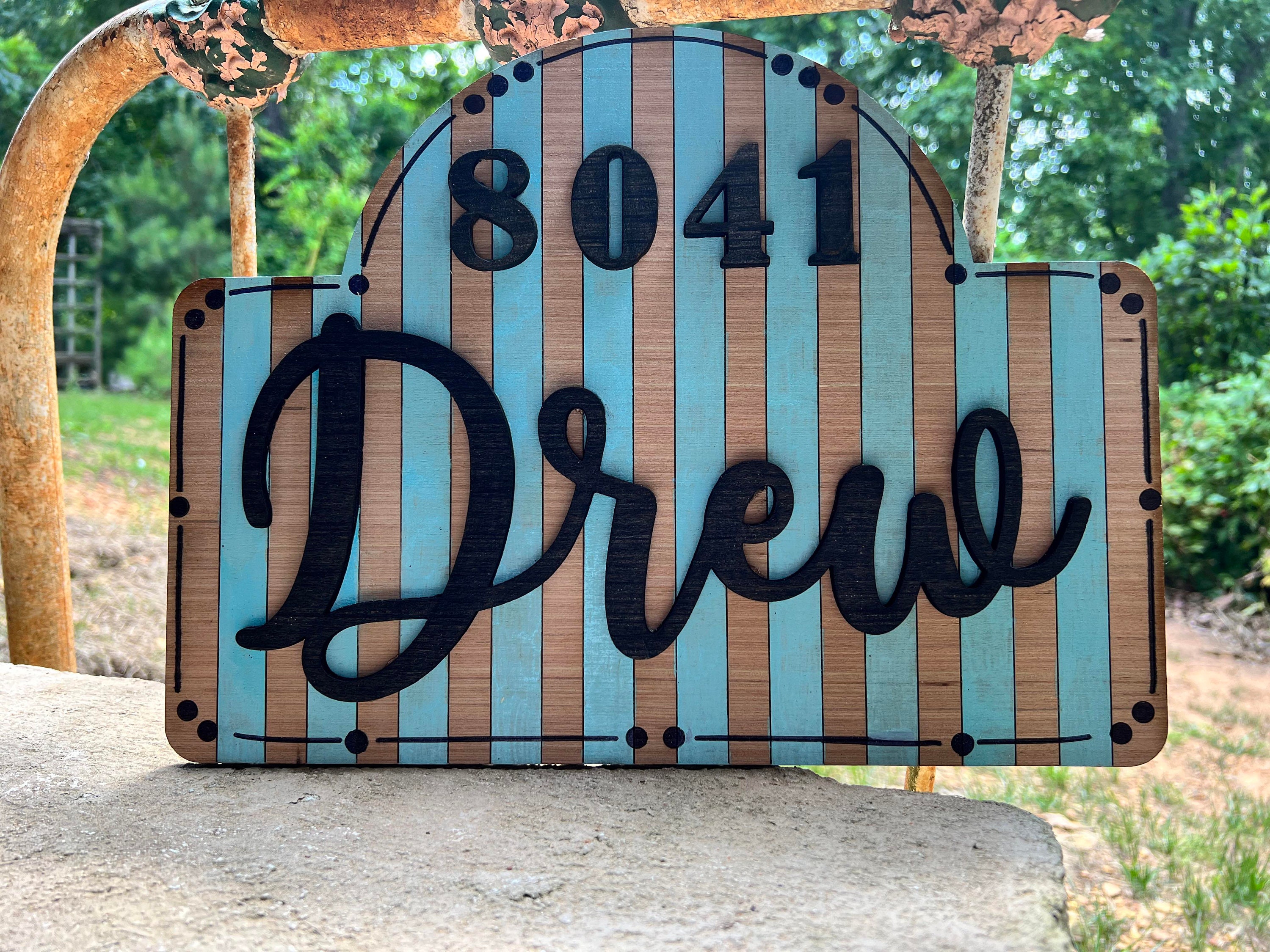 DIY Door Sign SVG File Personalized Home Decor SVG File - Etsy