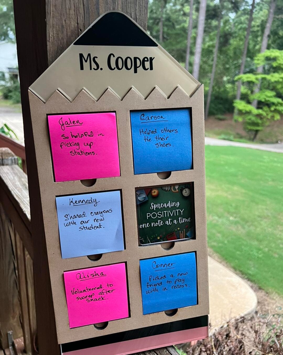 Teacher Pencil Positivity Sticky Note Holder SVG File Only - Etsy