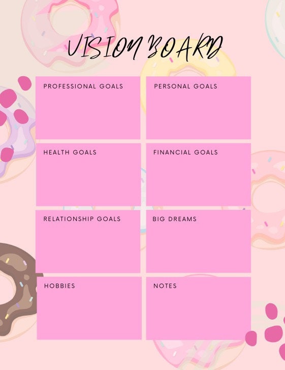 Donut Themed 2023 Planner Printable - Etsy