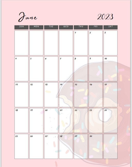 Donut Themed 2023 Planner Printable - Etsy
