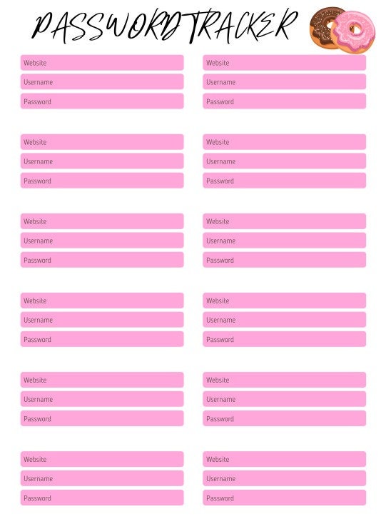 Donut Themed 2023 Planner Printable - Etsy