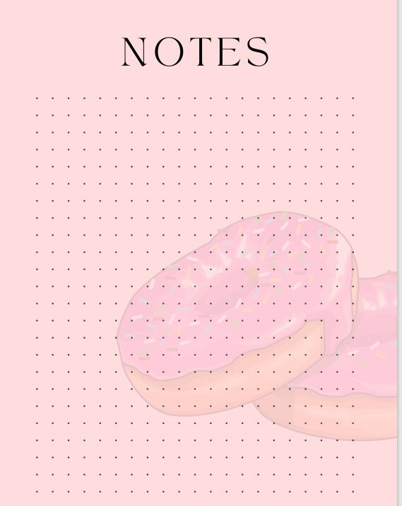 Donut Themed 2023 Planner Printable - Etsy