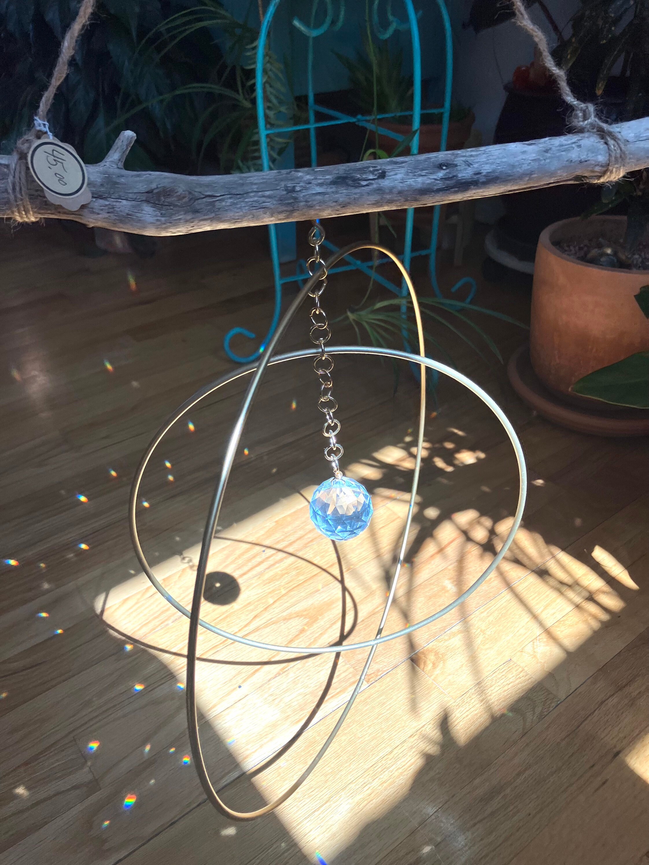 Driftwood & Crystal Mobile - Etsy