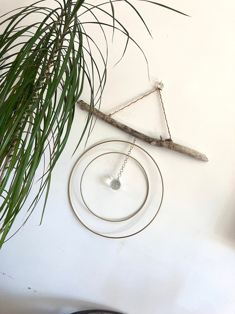 Driftwood & Crystal Mobile - Etsy