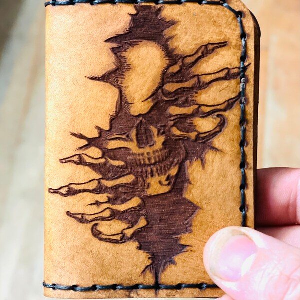 Skull Wallet - Etsy