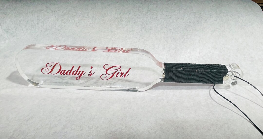 THICK Crystal Clear Acrylic Spanking Paddle Custom Engraved Slave Whip ...