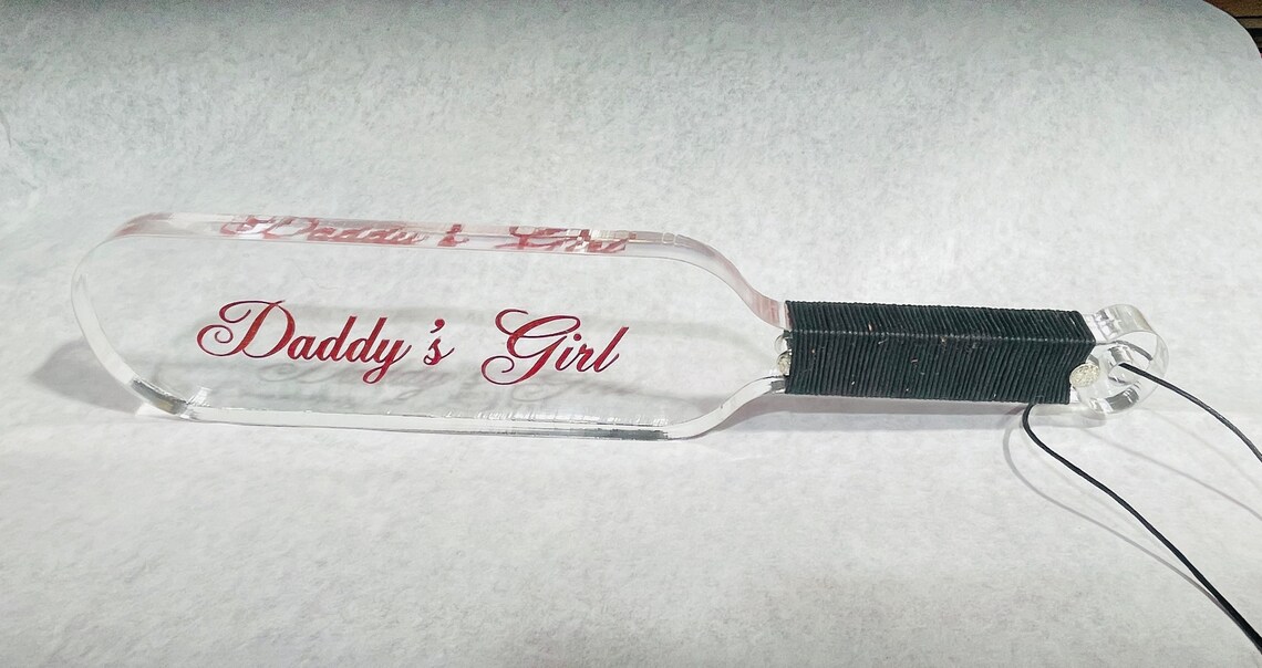 THICK Crystal Clear Acrylic Spanking Paddle Custom Engraved - Etsy
