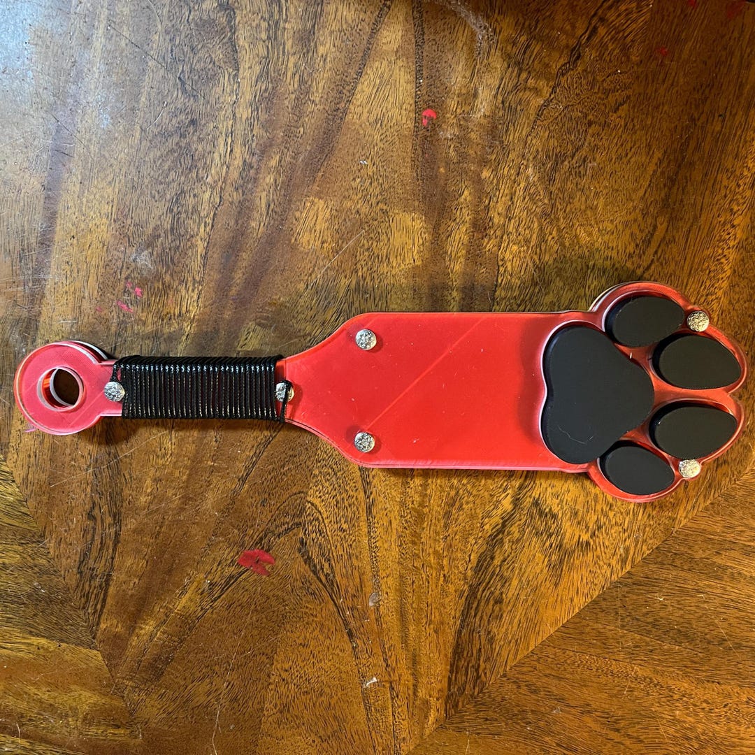 RAISED Paw Print Paddle! Custom Spanking Paddle -glow-choose Colors! - Etsy