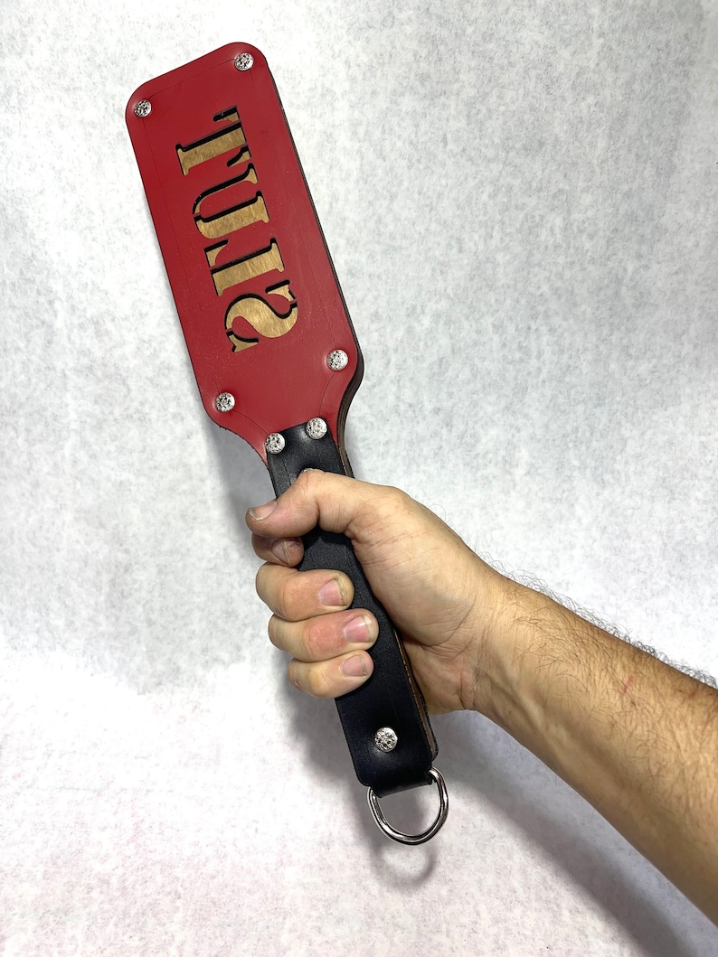 Custom Word Cut Out Leather Spanking Paddle Personalized Gift - Etsy