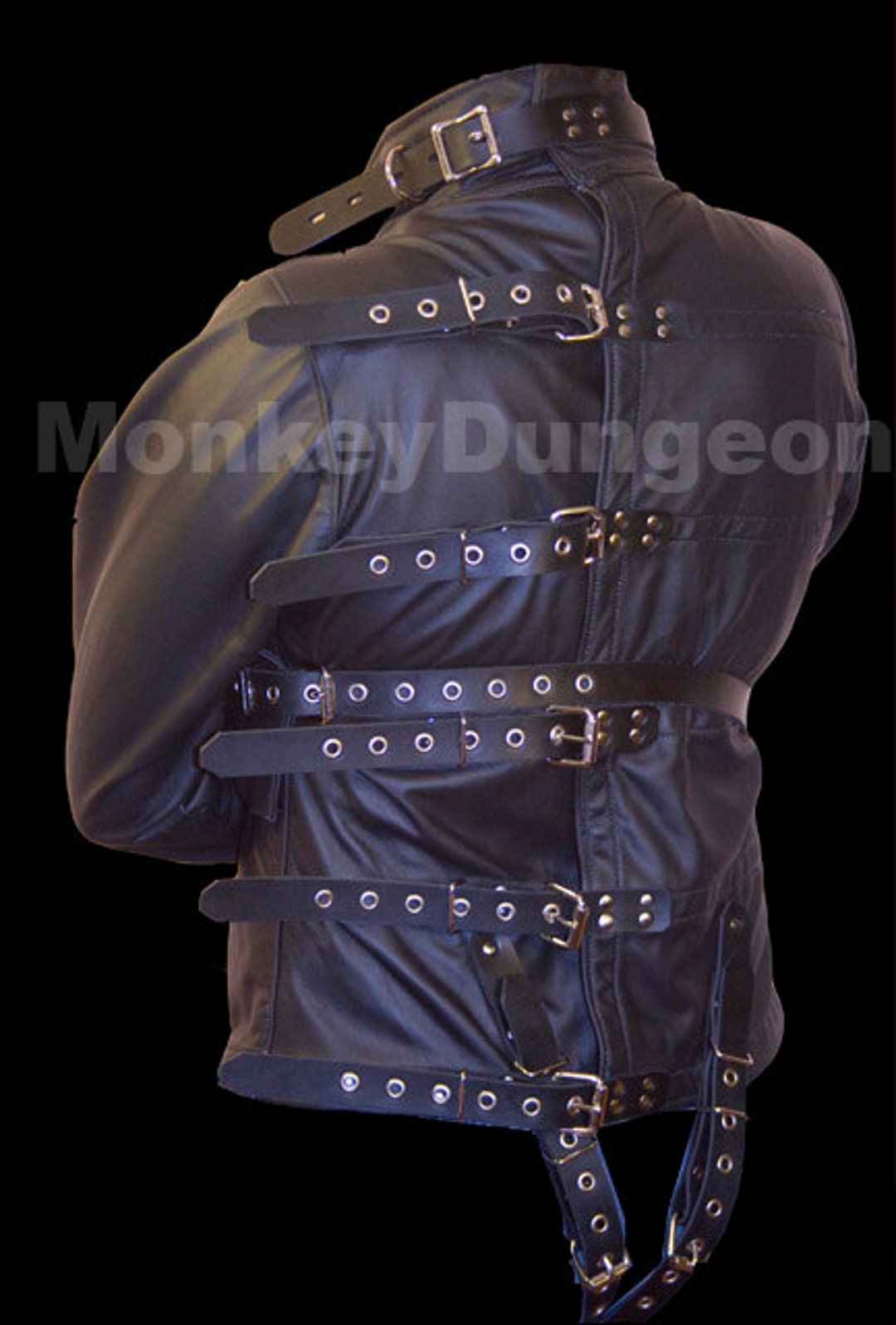 All Leather Straight Jacket Restraint Available in Any Size - Etsy