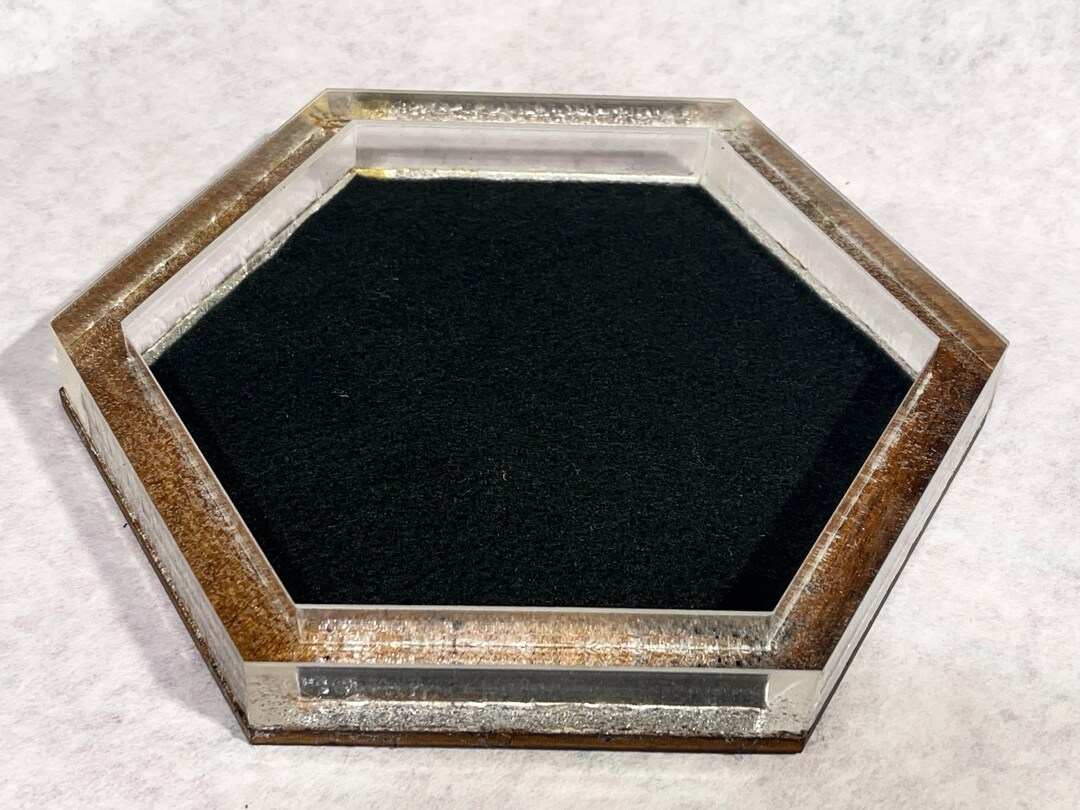 Acrylic and Wood Dice Tray - Rolling Tray Die Gaming D&D Dice Box Role ...