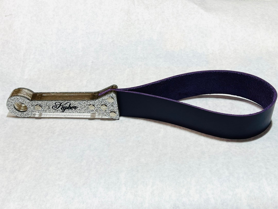 Custom Engraved Acrylic & Leather Strap Slapper - Etsy
