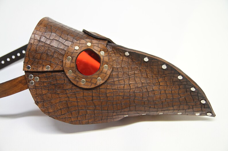 Custom Made Hand Texture Leather Plague Doctor's Mask - Etsy