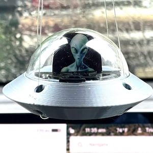 UFO Alien Rear View Mirror Hang Accessory Car Charm - Etsy