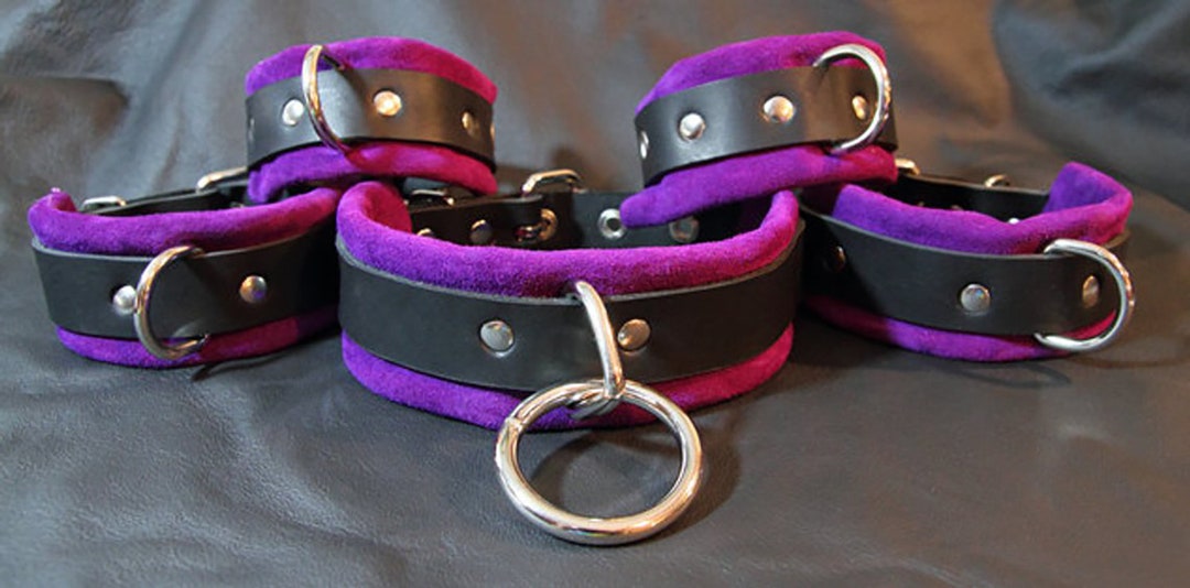 10 Pc Restraint Cuff Set with Straps Thart Go Around the Bed Wrist ...