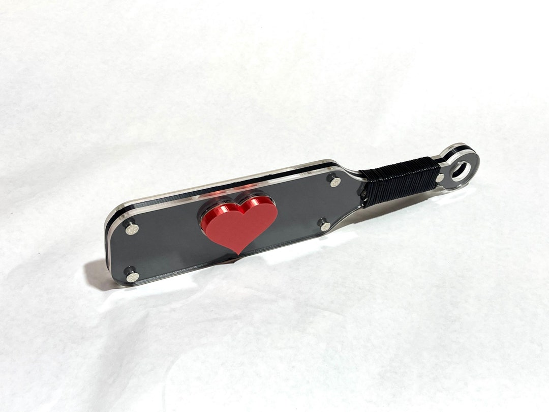 RAISED Heart Spanking Paddle Color Options W/ Gift Box GLOW - Etsy