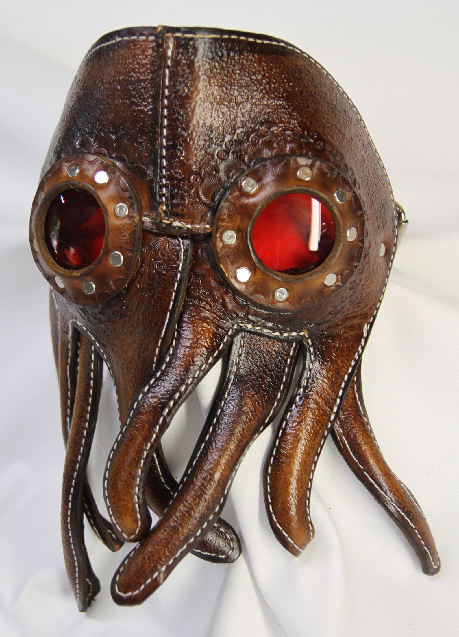 Custom made leather hand textured Cthulhu mask | Etsy