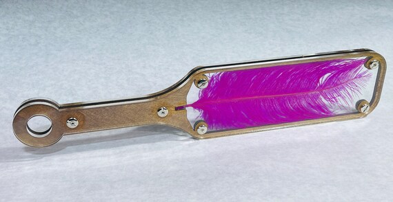 Personalized Clear Acrylic & Feather Spanking Paddle W/custom - Etsy