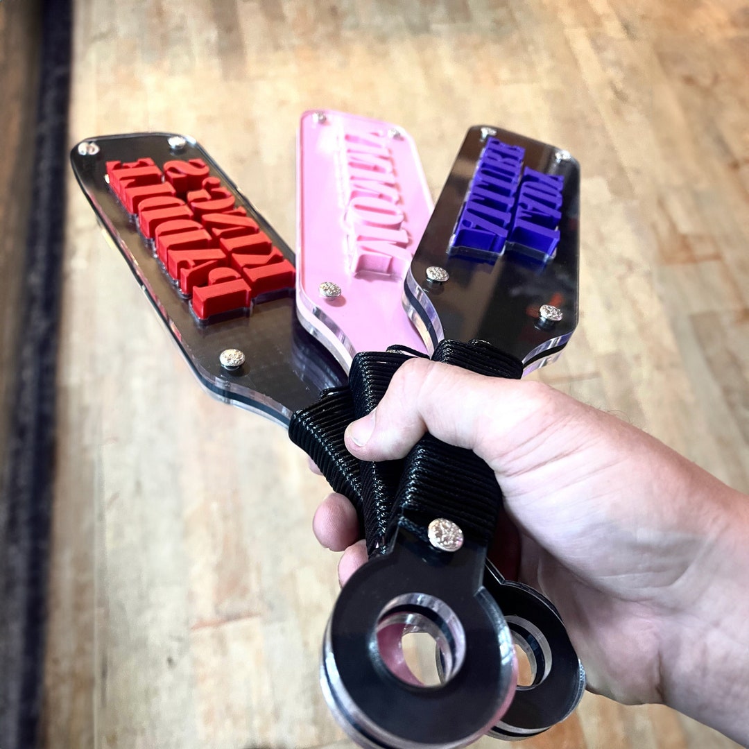 RAISED Letters Custom Spanking Paddle glow-choose Colors Optional Gift ...