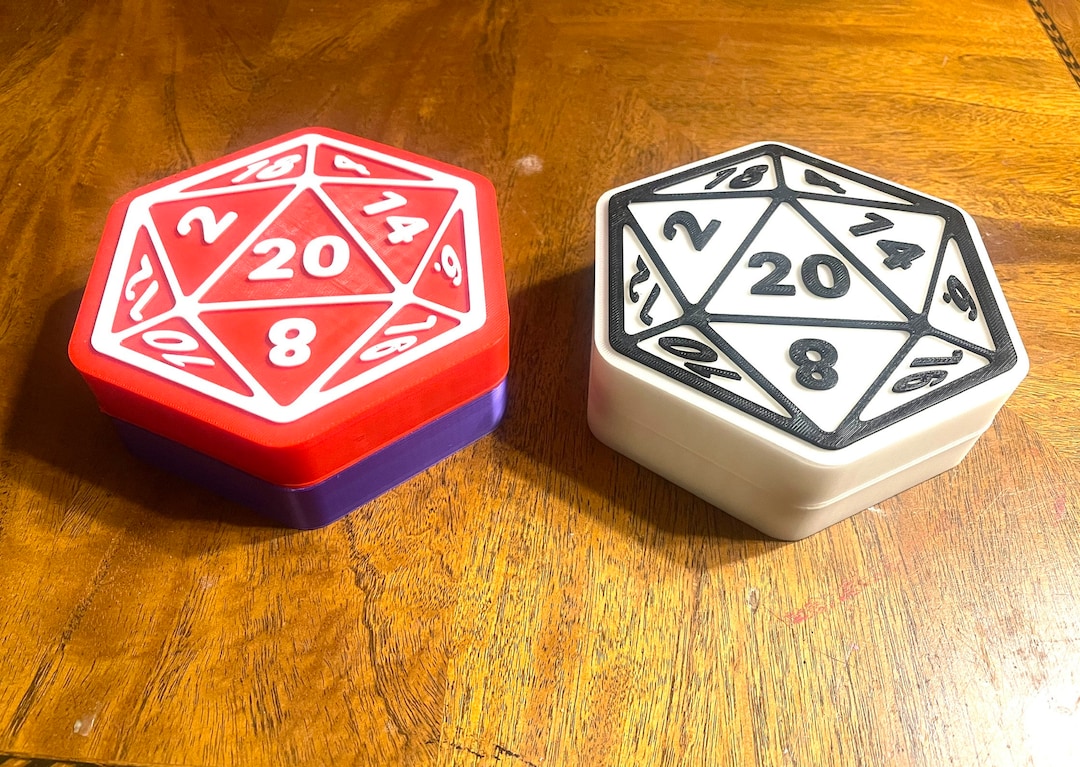 D20 Shaped Dice Storage Container - Etsy