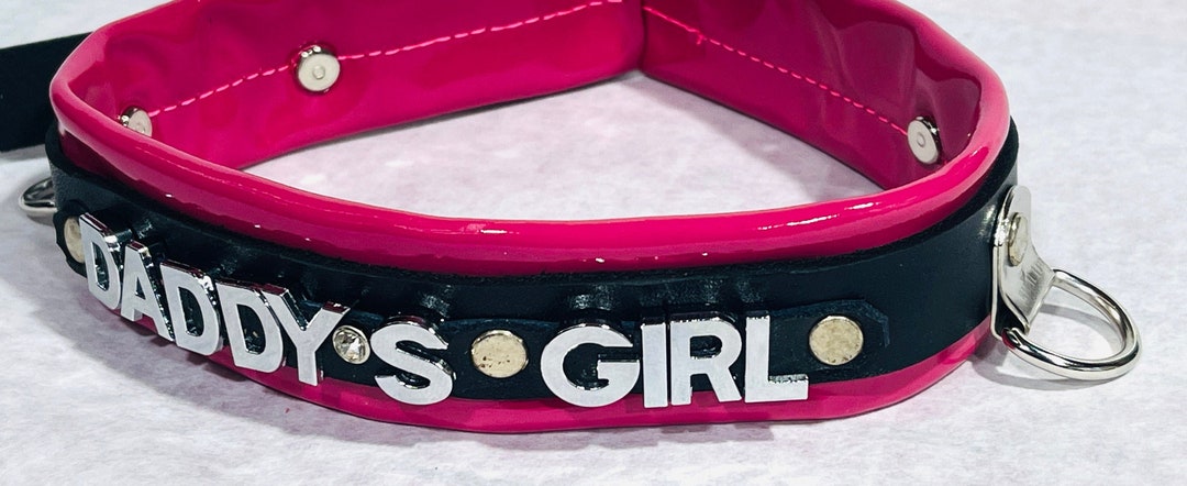 Locking Pink Patent Leather Collar KITTEN Princess Daddy's - Etsy