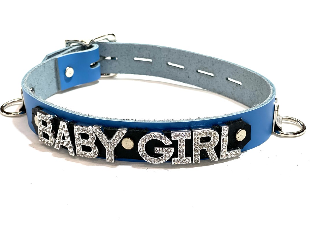 Lockable Leather Collar 1 Wide Choose Word & Color - Etsy