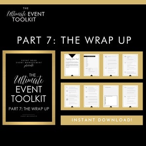 Ultimate Event Wrap Up! Template, Digital Business Plan, Start-up ...