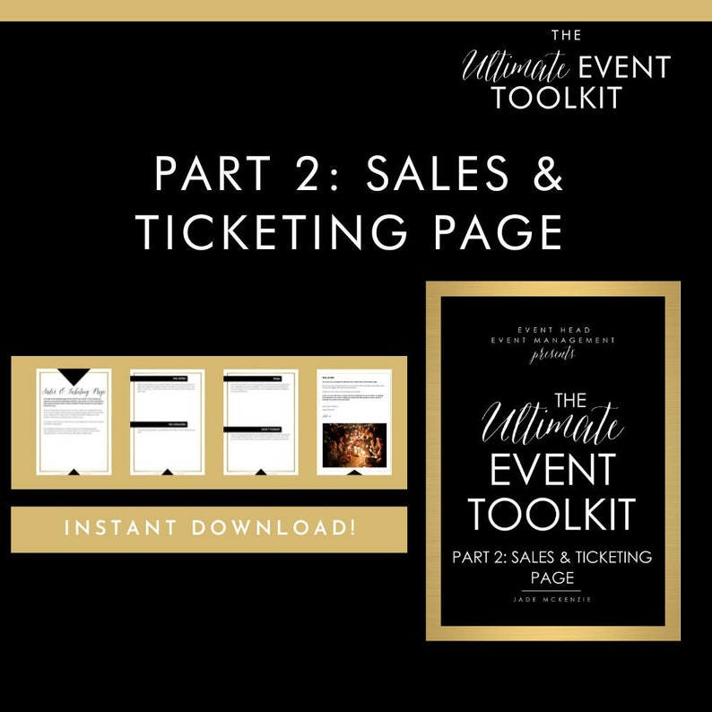 The Ultimate Event Sales and Ticketing Page Template! Sales Planner ...