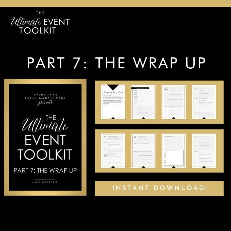 Ultimate Event Wrap Up! Template, Digital Business Plan, Start-up ...