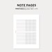 Note Page Printable Letter Size Printable Insert Note Taking Planner ...