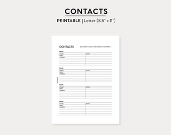 Note Page Printable Letter Size Printable Insert Note Taking Planner ...