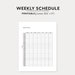 Weekly Schedule Printable Time Block Planner Letter Size Printable ...