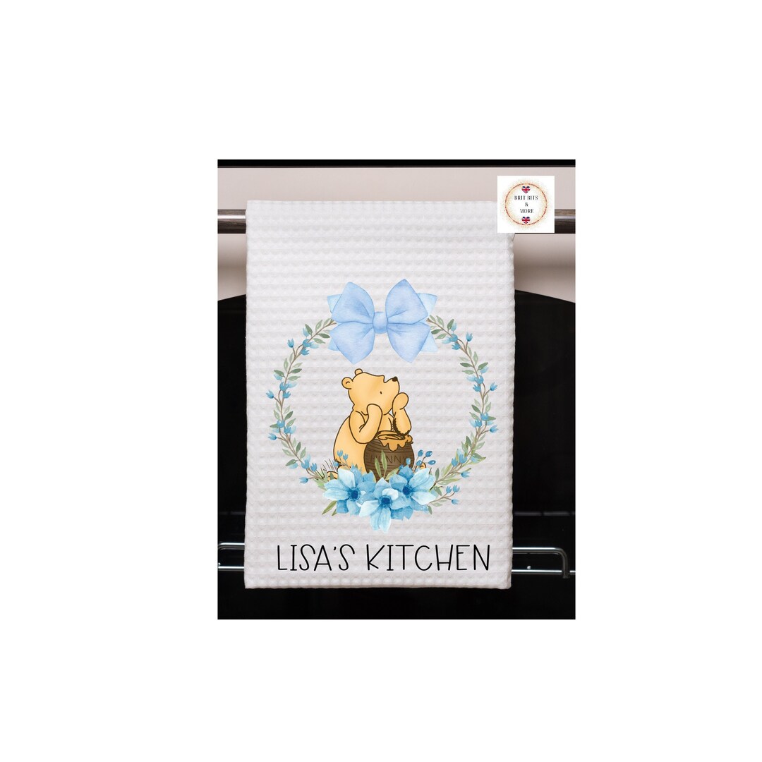 Classic Winnie-the-pooh Custom Personalized Name Themed Tea Towel ...