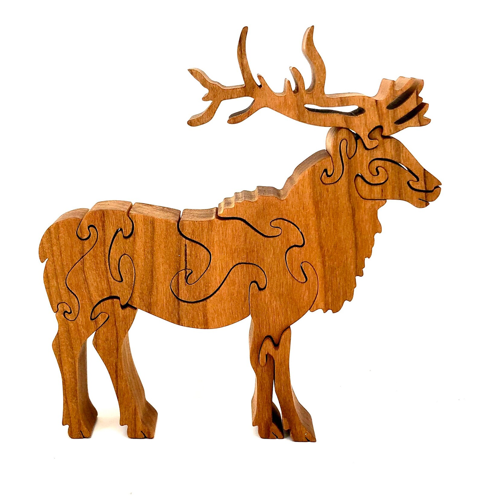 Wooden Elk Puzzle - Etsy