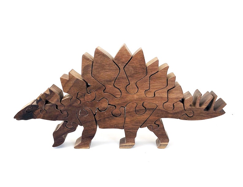 Wooden Stegosaurus Puzzle - Etsy