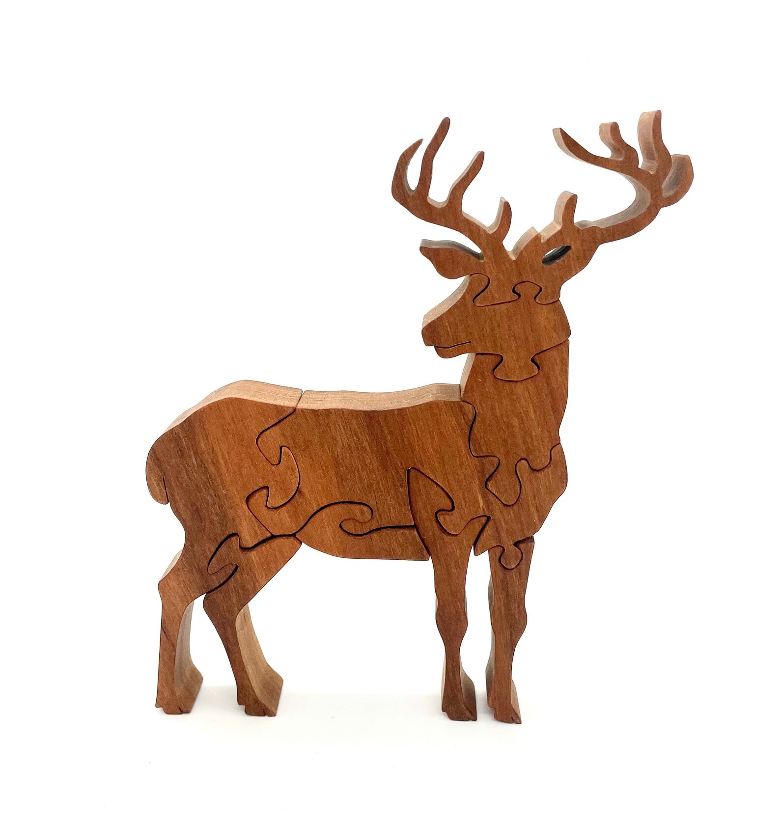 Wooden Stag Puzzle - Etsy