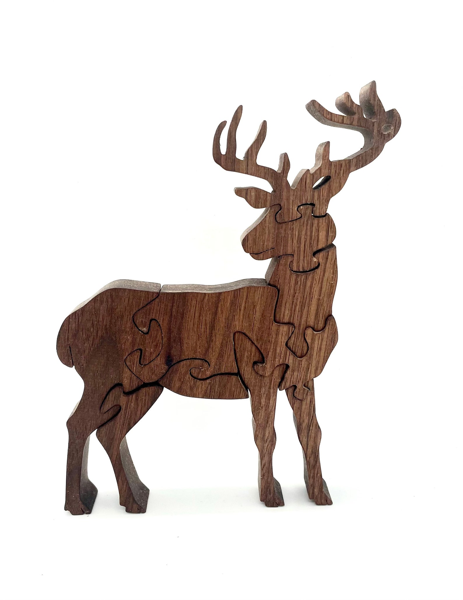 Wooden Stag Puzzle - Etsy