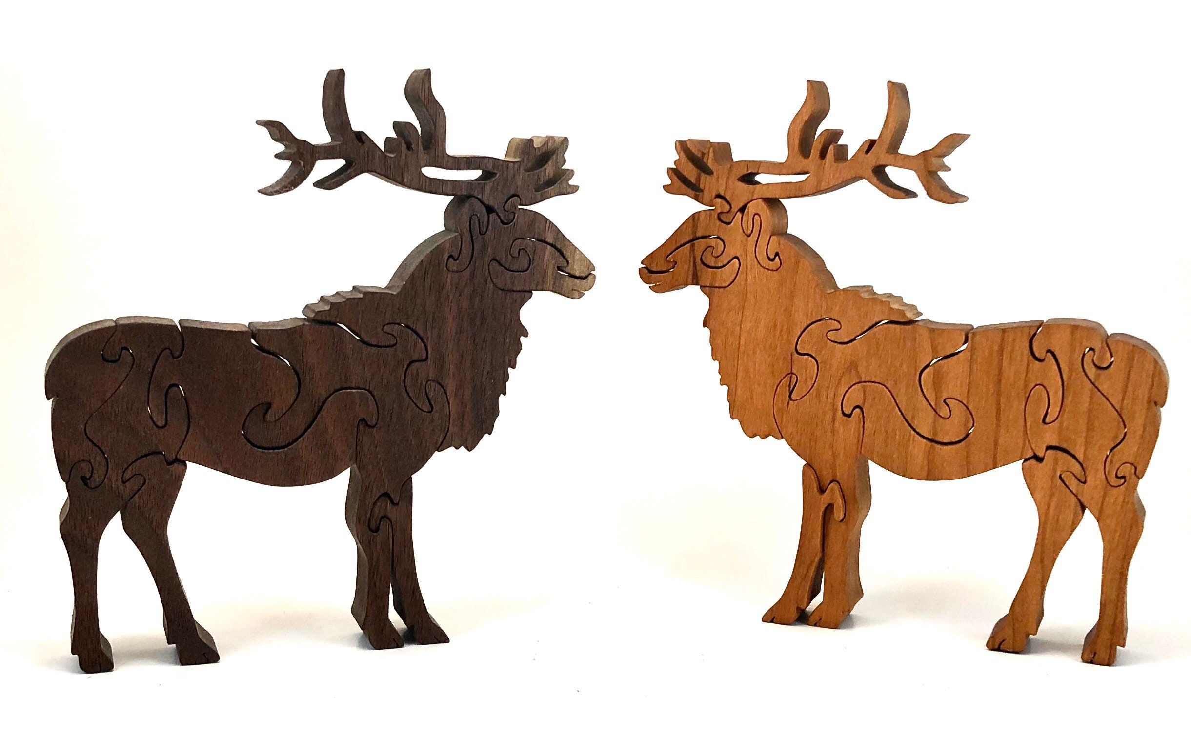 Wooden Elk Puzzle - Etsy