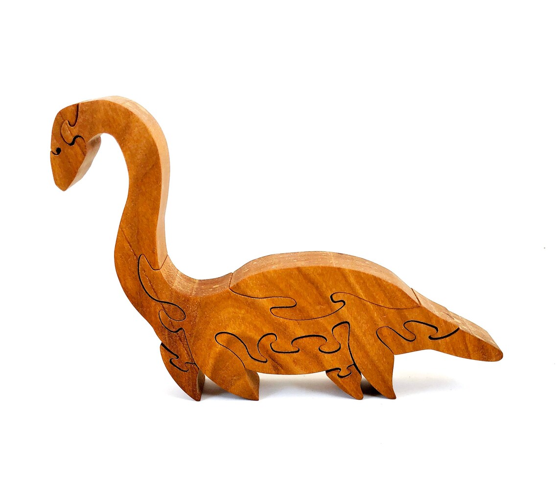 Wooden Plesiosaur Puzzle - Etsy